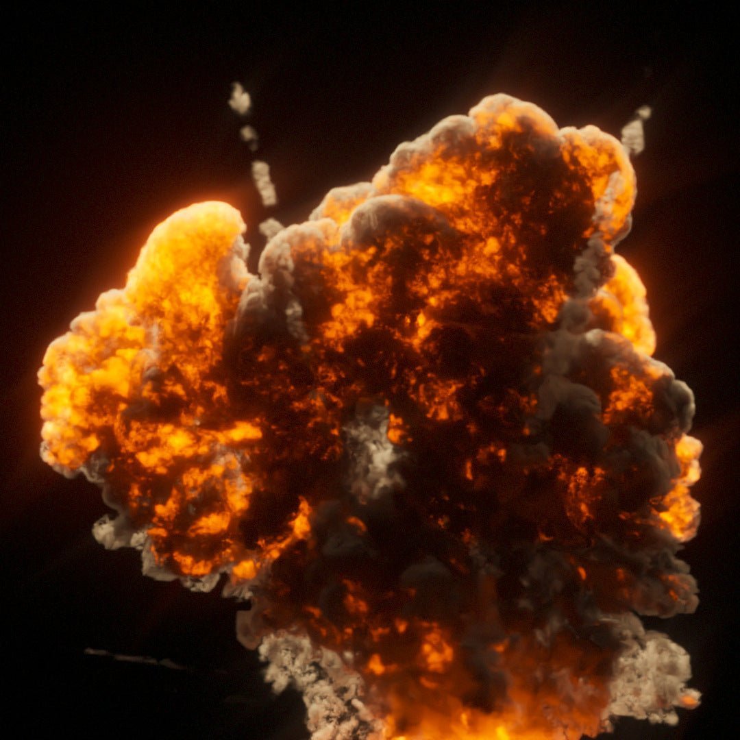 Pyro Shader (With 3 Animated VDB Explosions) – Fraser FX